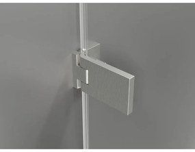 Mexen Lunar-F L, pravý sklápěcí sprchový kout 95 x 70 cm, 8mm čiré sklo, ocelový profil, 836L-095-070-97-00-P
