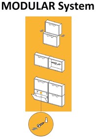 ARTPLAST Rattan U50-FRW Plastový botník, šířka 51 cm, bílý
