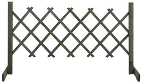 vidaXL Zahradní trelážový plot šedý 120 x 60 cm masivní jedle