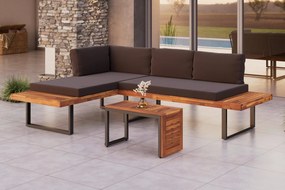 XXXLutz ZAHRADNÍ SEDACÍ SOUPRAVA dřevo, kov Ambia Garden - Online Only zahradní nábytek - 002304002801