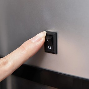 Odpadkový koš HOMCOM 48 l, kuchyňský odpadkový koš s infračerveným senzorem, hygienický, nerezová ocel ve stříbrné barvě, D40,5xŠ29,5xV68 cm pro snad…