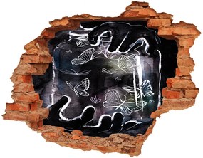 Wallmuralia Díra 3D fototapeta nástěnná Motýli ve sklenici 90x70 cm