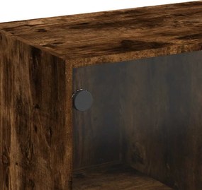 Příborník kouřový dub 102 x 37 x 75,5 cm kompozitní dřevo 3295875