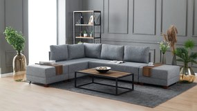 Atelier del sofa Rohová pohovka FLY šedá levý roh 280 cm 825BLC1006