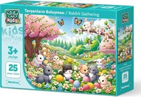 ART PUZZLE 35046 Puzzle Setkání zajíčků / 25 dílků / od 3 let