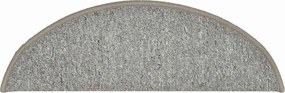 Schodové rohože 30 ks 56 x 17 x 3 cm světle šedé, půlkulaté 3365746