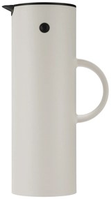 Stelton Vakuová termokonvice EM77 Sand 1 l, krémová barva, sklo, kov, plast