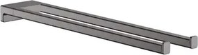 Hansgrohe AddStoris kartáčovaný černý chrom / Držák ručníků dvojitý /
