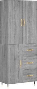 Skříň highboard šedá sonoma 69,5 x 34 x 180 cm kompozitní dřevo 3195889