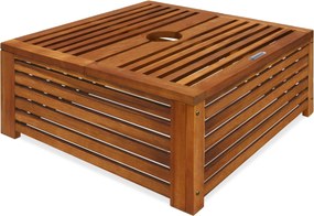 Stojan na slunečník kryt z akáciového dřeva certifikace FSC® 62x62x26cm