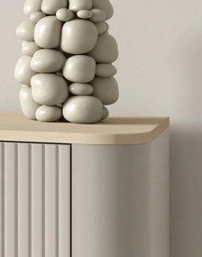 Závěsná TV skříňka Trenza Kašmír/Dub Vicenza 200 cm – moderní design a funkčnost
