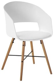 Designová židle Lena bílá