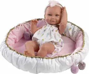 Llorens 73806 NEW BORN HOLČIČKA - realistická panenka miminko s celovi