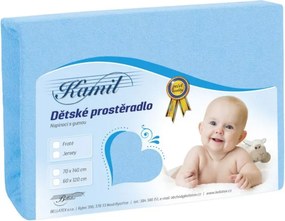 Bellatex Dětské FROTÉ prostěradlo Modrá 70x140 cm
