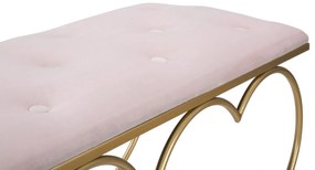 Designová lavice Efthymia 105 cm růžová