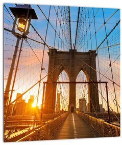 Obraz - Brooklynský most, Manhattan, New York (30x30 cm)