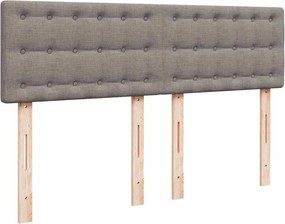 Box spring postel s matrací taupe 140x200 cm textil 3287497