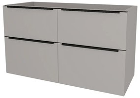 Mereo Mereo, Mailo, koupelnová skříňka 121 cm, černé madlo, Multidecor, CN593SBARS1