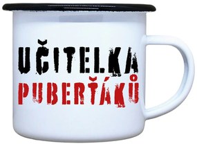 Super plecháček Plecháček s potiskem Učitelka puberťáků Objem: 460 ml