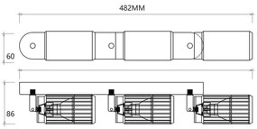 Bodové svítidlo VERTICAL 3xGU10/8W/230V černá