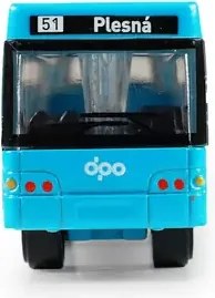RAPPA 235557 Kovový autobus DPO Ostrava modrý 8 cm / od 3 let