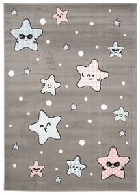Chemex Dětský koberec Hvězdičky šedý různé velikosti Rozměr: 120x170cm