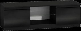 Falco TV stolek Malvína 140 černá/černý lesk/LED