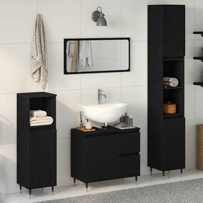 Sada koupelnového nábytku 3 ks Černý dub 30 x 30 x 190 cm 3333096