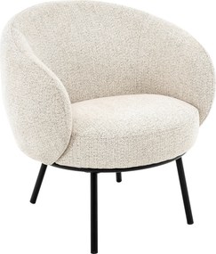 XXXLutz DESIGNOVÉ KŘESLO, kov, textil, černá, světle šedá Lomoco - Křesla klasická - 002381043001