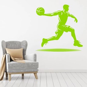Živá Zeď Samolepka na zeď Basketbal Barva: černá