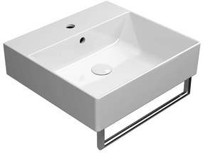 GSI KUBE X keramické umyvadlo 50 x 47 cm s přepadem Extra Glaze bílá 9430111