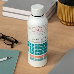 Krémová cestovní nerezová lahev 500 ml Periodic Table – Rex London
