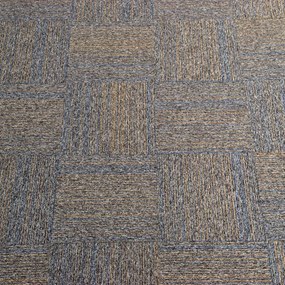 Tapibel, Kobercový čtverec Coral Lines 60309-50 hnědo-šedý 50 x 50 cm, chodba / předsíň