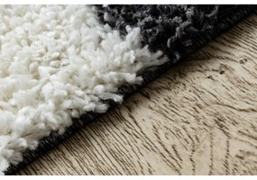 Kusový koberec Shaggy Pruhy šedý 120x170cm