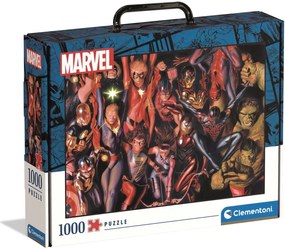 Puzzle puzzle 1000 dílků v kufříku - marvel