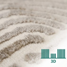 Angel Carpet, Kusový koberec Zafiro 19 Gold, 120x170, žlutá, kancelář