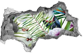 Wallmuralia Díra 3D foto tapeta nálepka Tukan tropy 95x73 cm