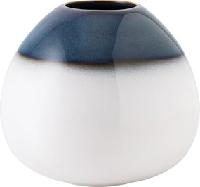 Váza Lave Home Drop 12,8 cm bílo-modrá