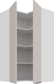 COMO | horní kuchyňská skříňka 60x60 GN-108 2F (90°) rohová s policemi | EXTRA VYSOKÁ | 60x60 cm | bílá/kašmír