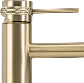 Rea Lungo Grip, vysoká umyvadlová baterie h-280, zlatá matná, REA-B6896