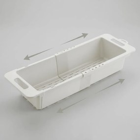 METALTEX Nastavitelný odkapávač, posuvný organizér do dřezu - DRAINFLEX, 35 - 52 cm