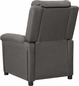Elektrické polohovací křeslo tmavě šedé textil 3098964