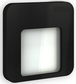 Zamel Světlo LED MOZA, na omítku, 14Vss, IP44 Barva: Černá, Teplota světla: Teplá bílá