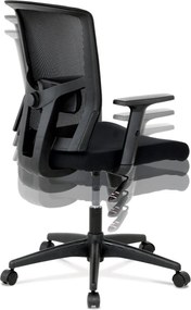 Ergonomická kancelářská židle VALERIO - černá síťovina