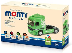 Stavebnice Monti System MS 53.2 Actros L (zelený) 1:48 v krabici 22x15x6cm