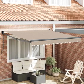 Stahovací markýza Béžová 300 x 250 x 165 cm 3330061