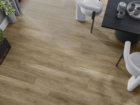 Mexen Clermont vinylové panely 1240 x 182 mm SPC 6,5 mm, podložka IXPE 1,5 mm, 4 V-drážka, Dub - F1053-1240-182-505-4V1-01