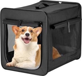 Přepravní box fudajo – 76 × 56 × 61 cm, černá (62466)
