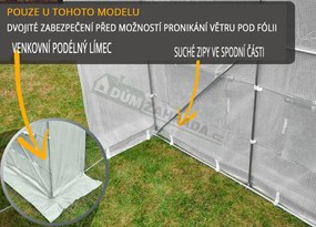 Zahradní fóliovník 2x4m VespaGarden - bílý