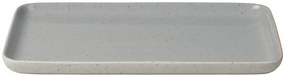 BLOMUS Talíř keramický hranatý šedý 21x15cm sablo